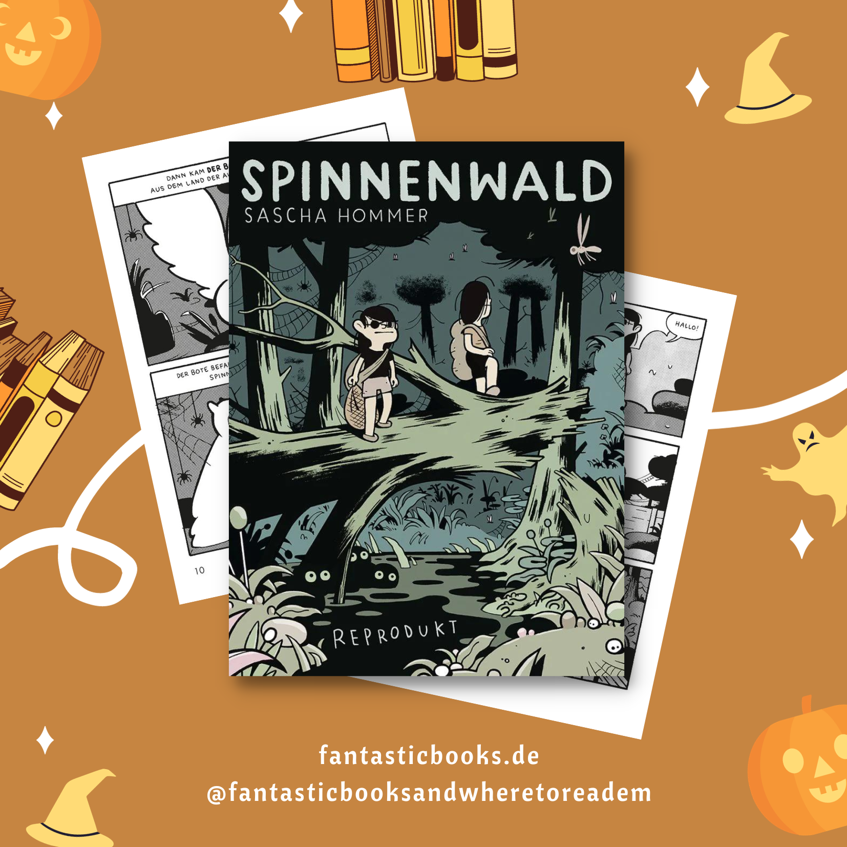 Booktober | Spinnenwald - Sascha Hommer - geeksantiques.de